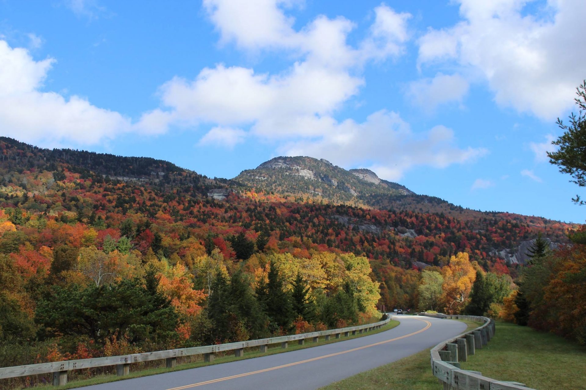 "Parkway from Beacon Heights Parking Area" by Karen Leonard